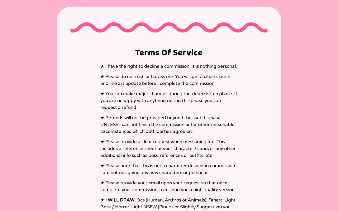 ThatRatNeon's Commissions